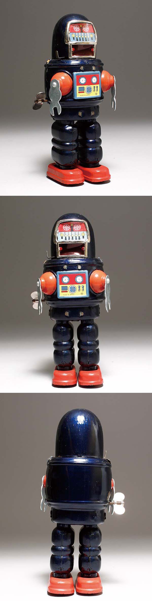 ヨネザワ/日本 ロビーロボット ブリキ・ゼンマイ (発火式) 箱付 ヨネザワ/日本 ロビーロボット ブリキ・ゼンマイ (発火式) 箱付