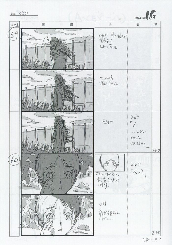 Attack on Titan : storyboard