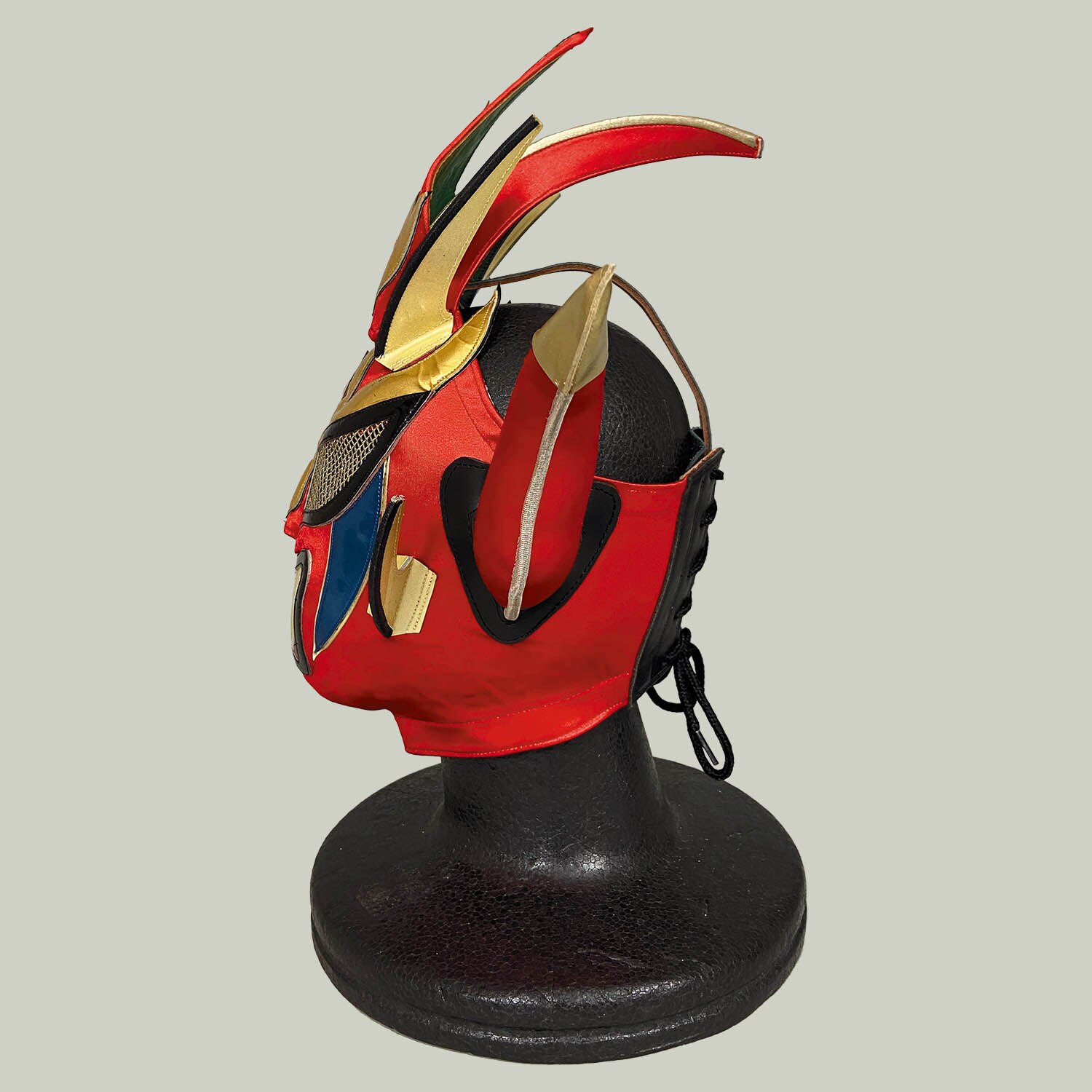 [5528] SIMA製 獣神サンダーライガー 赤・青ハーフタイプ×金・黒フチ