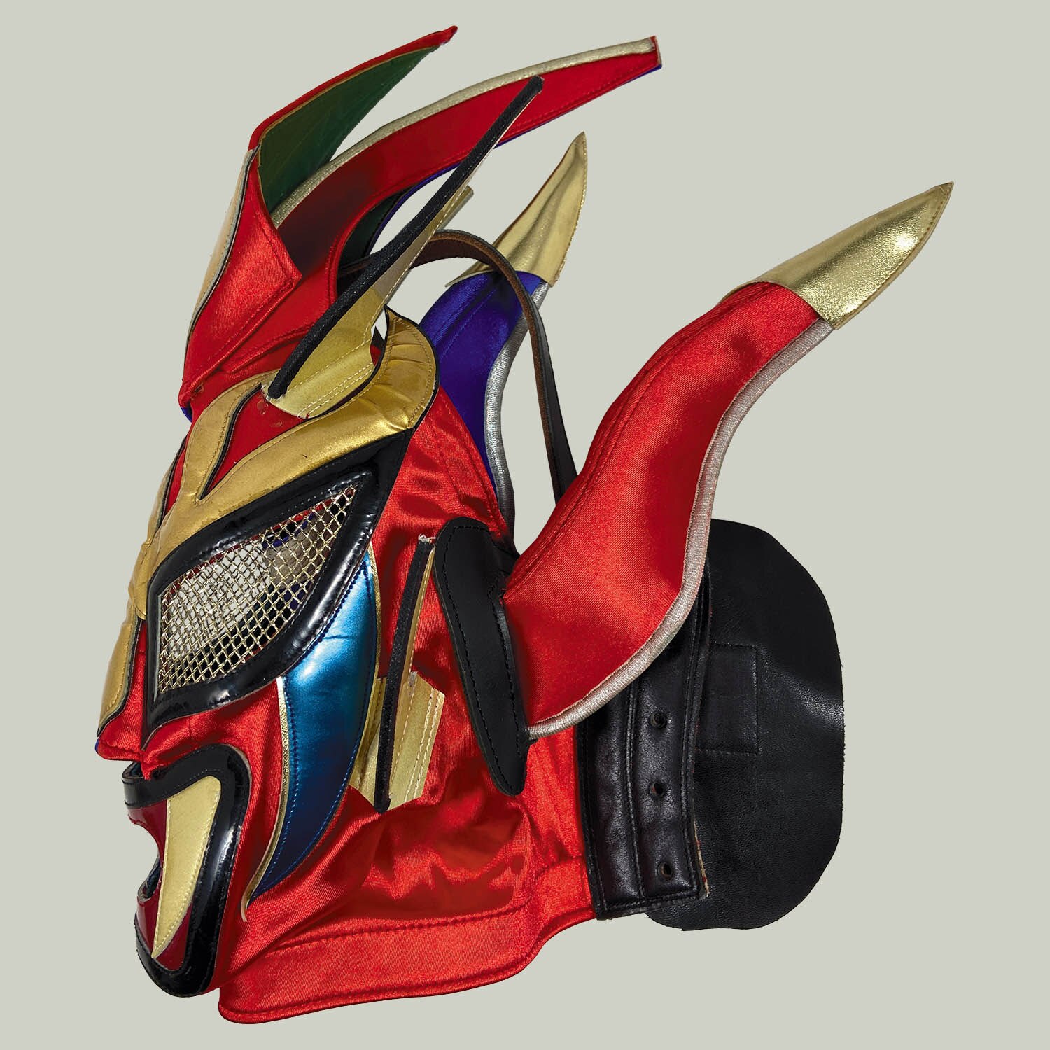 [5528] SIMA製 獣神サンダーライガー 赤・青ハーフタイプ×金・黒フチ