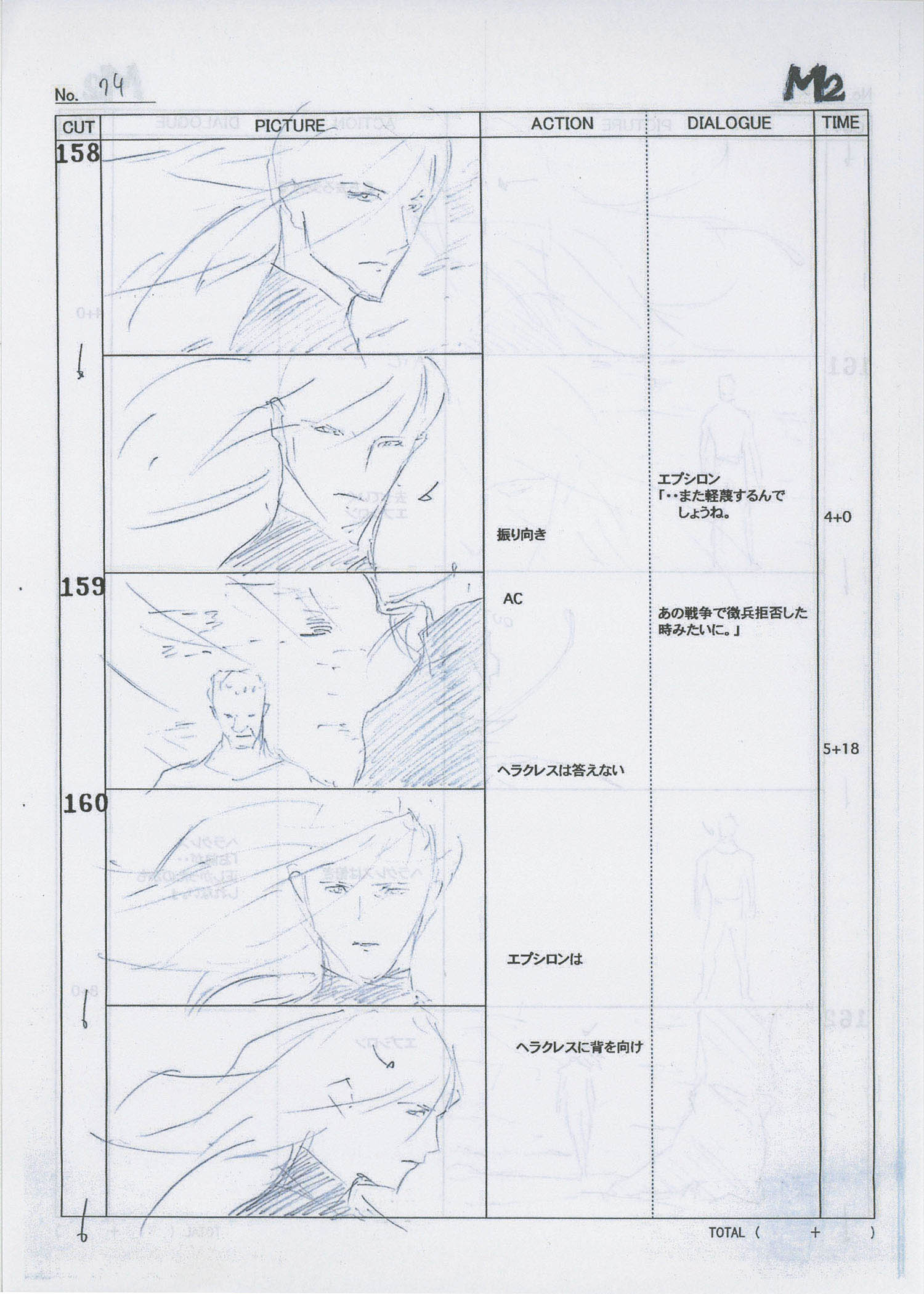 [3739] PLUTO #5 絵コンテ[制作素材]