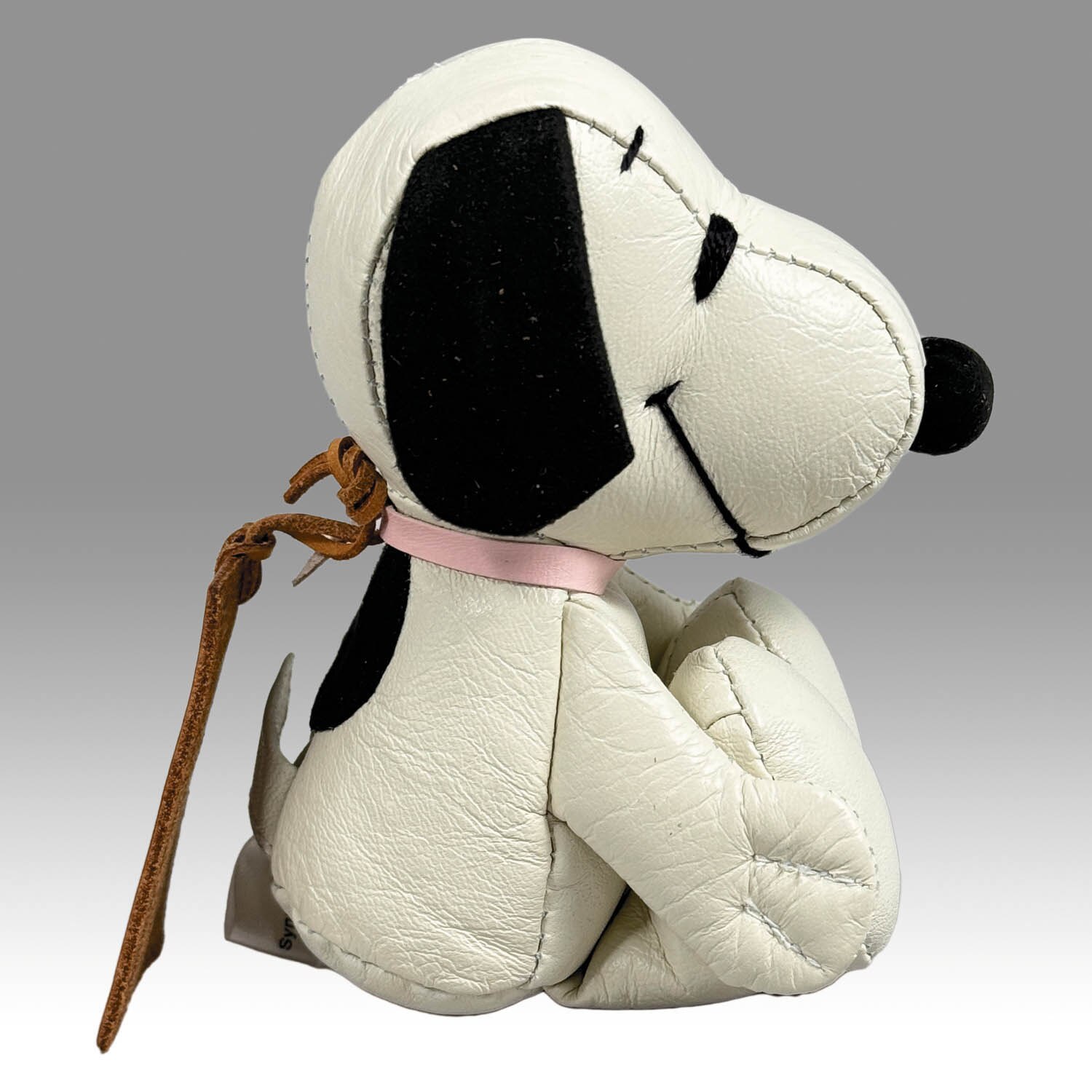 Snoopy Leather Plush (Sitting Pose)
