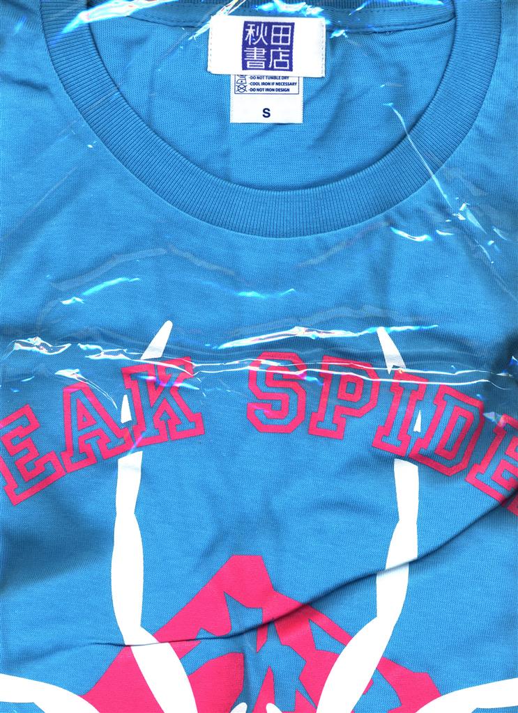 Weakling pedal Peak Spider T-shirt S size (light-blue)