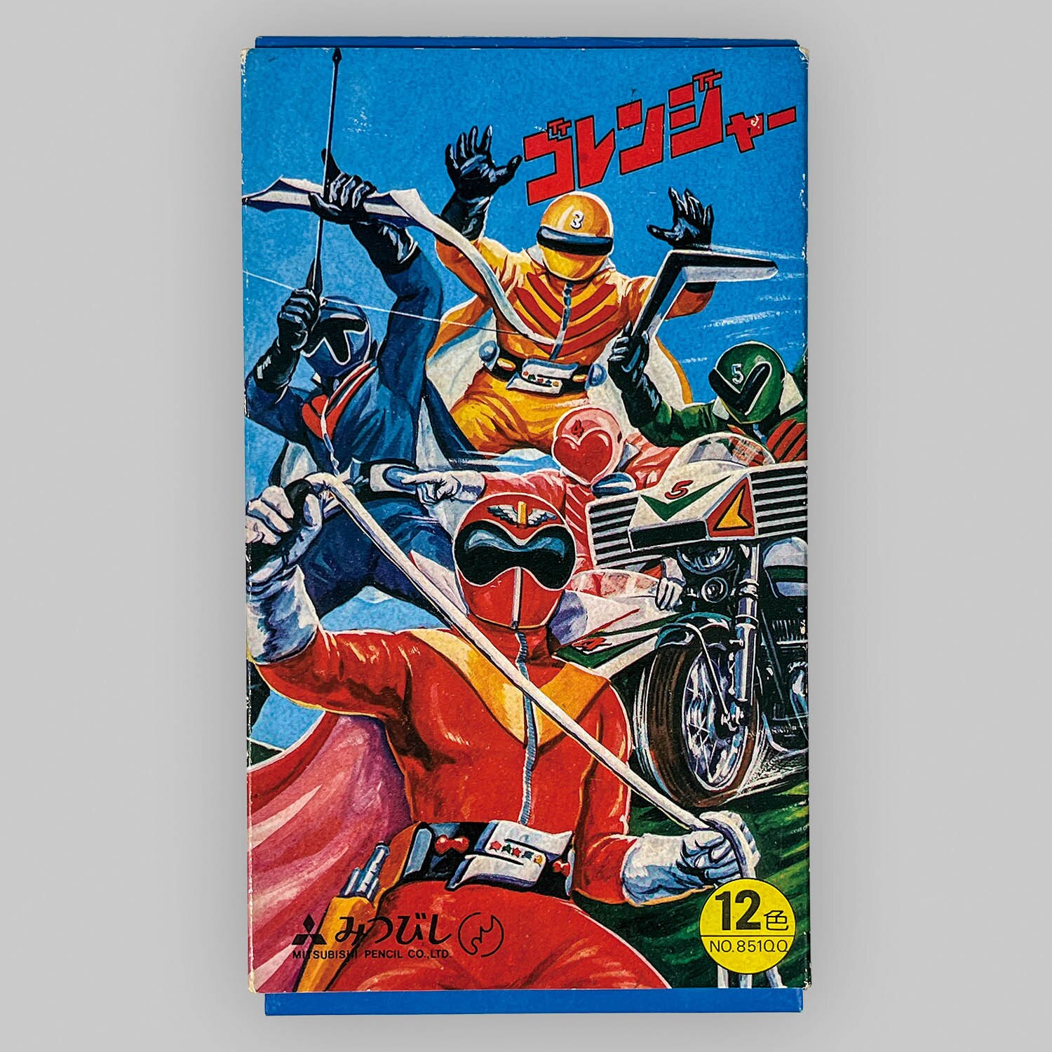 Mitsubishi Himitsu Sentai Gorenger Colored Pencils (12 Colors)