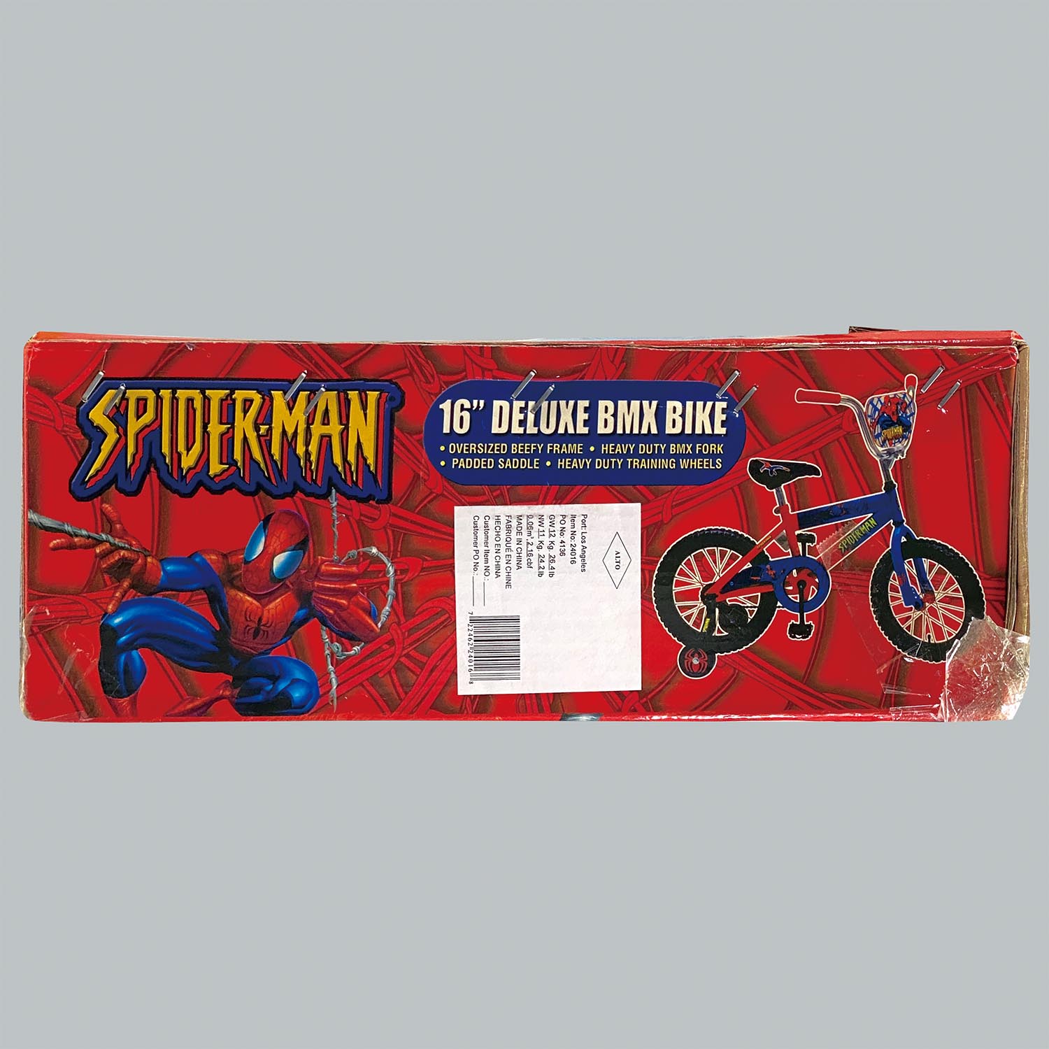 [2903] MOTIV SPORTS スパイダーマン 16インチ デラックス BMXバイク