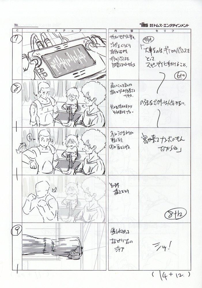 NOMAD メガロボックス2 絵コンテ