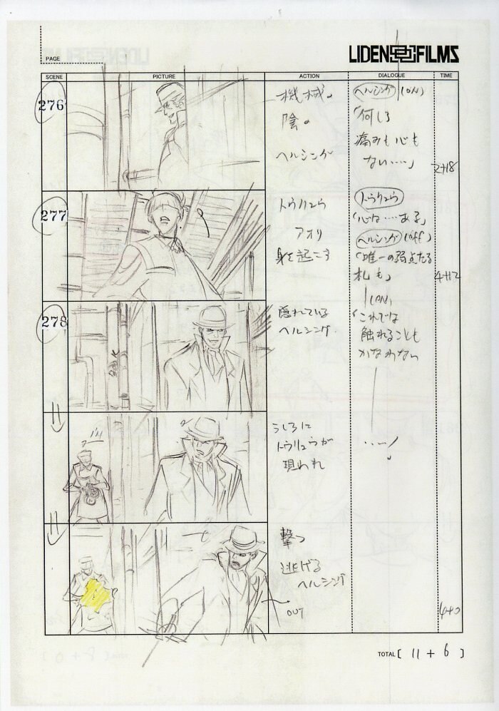 Phantom in the Twilight : storyboard