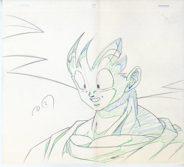 dragon ball z; key animation goku