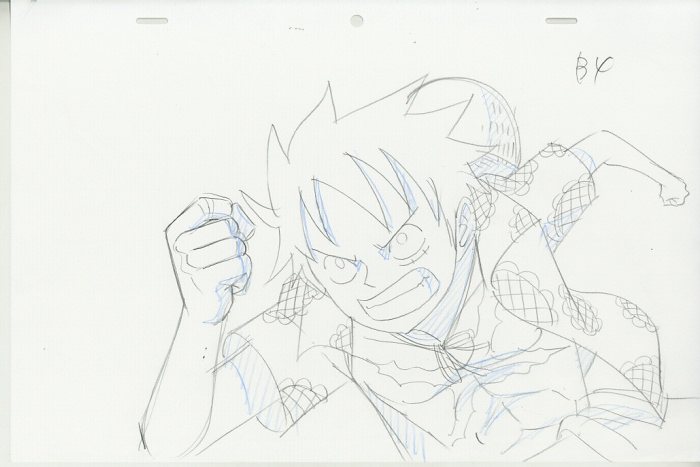 one piece : genga : Monkey D. Luffy