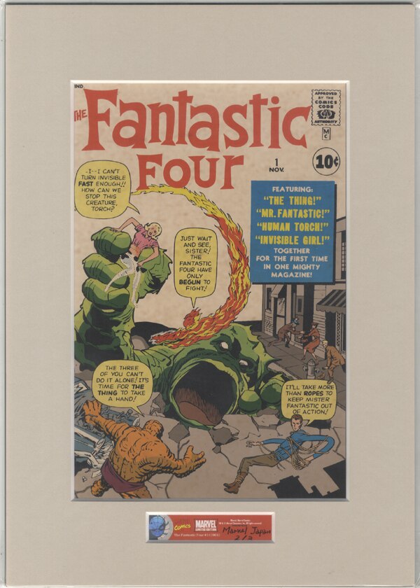Marvel Comics Color Reproduction Manuscript “The Fantastic Four #1”