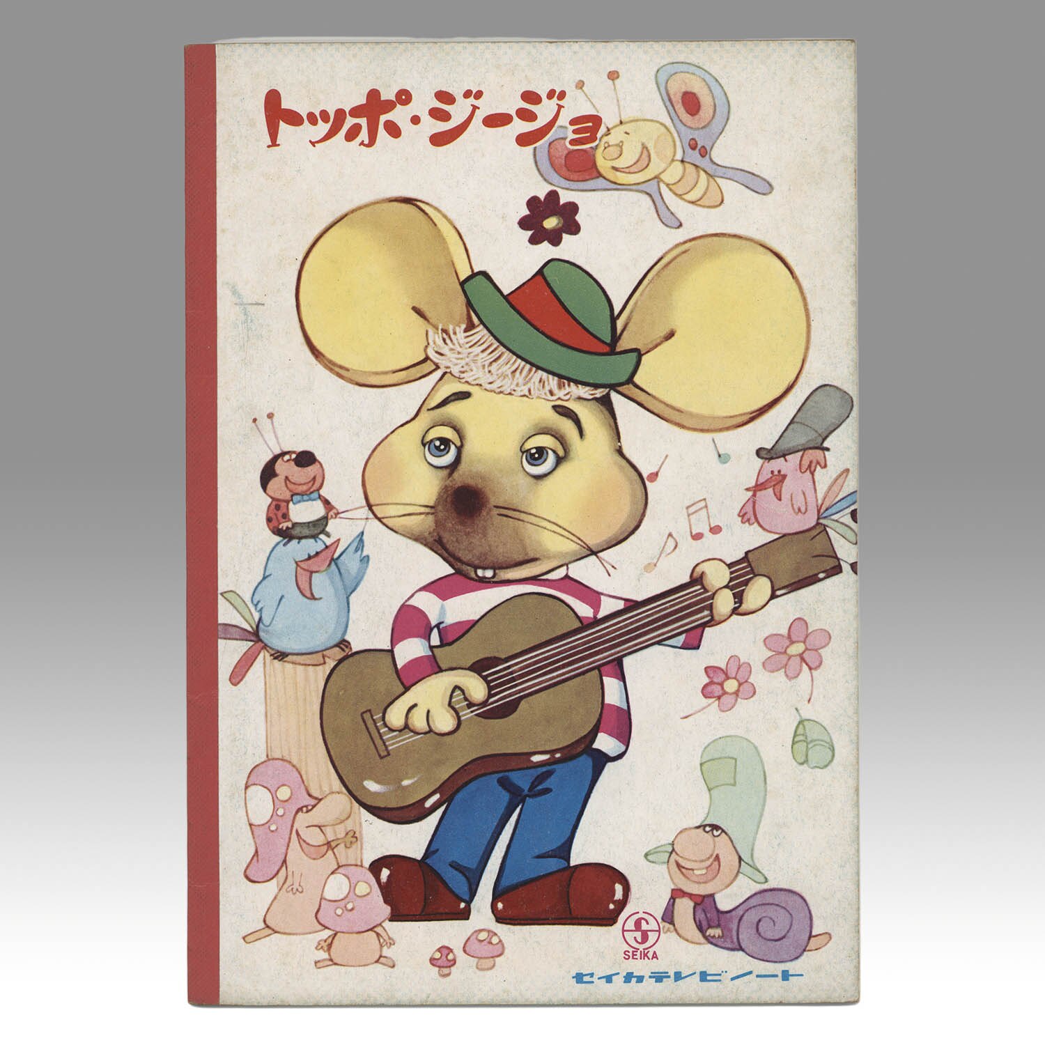 Seika TV Notebook Toppo Gigio Pink Border Shirt/Guitar