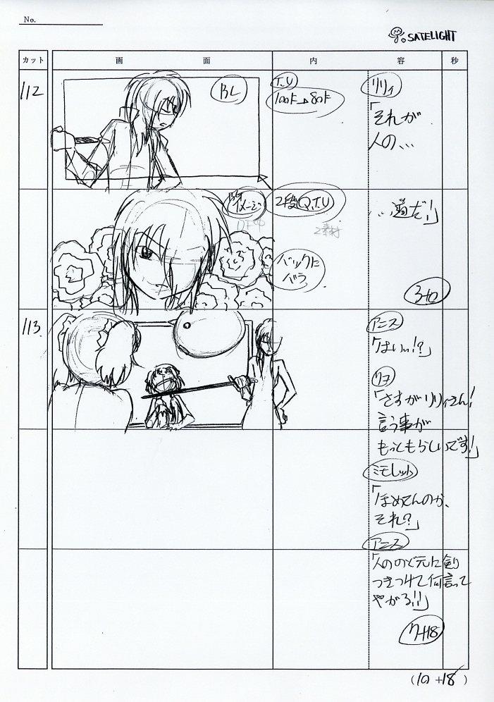Galaxy Angel Rune; storyboard