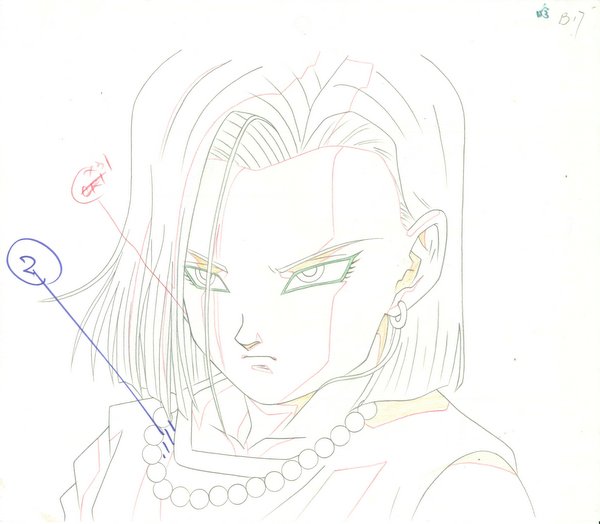 ドラゴンボールZ 人造人間18号 セル画 ドラゴンボールZ 人造人間18号 セル画