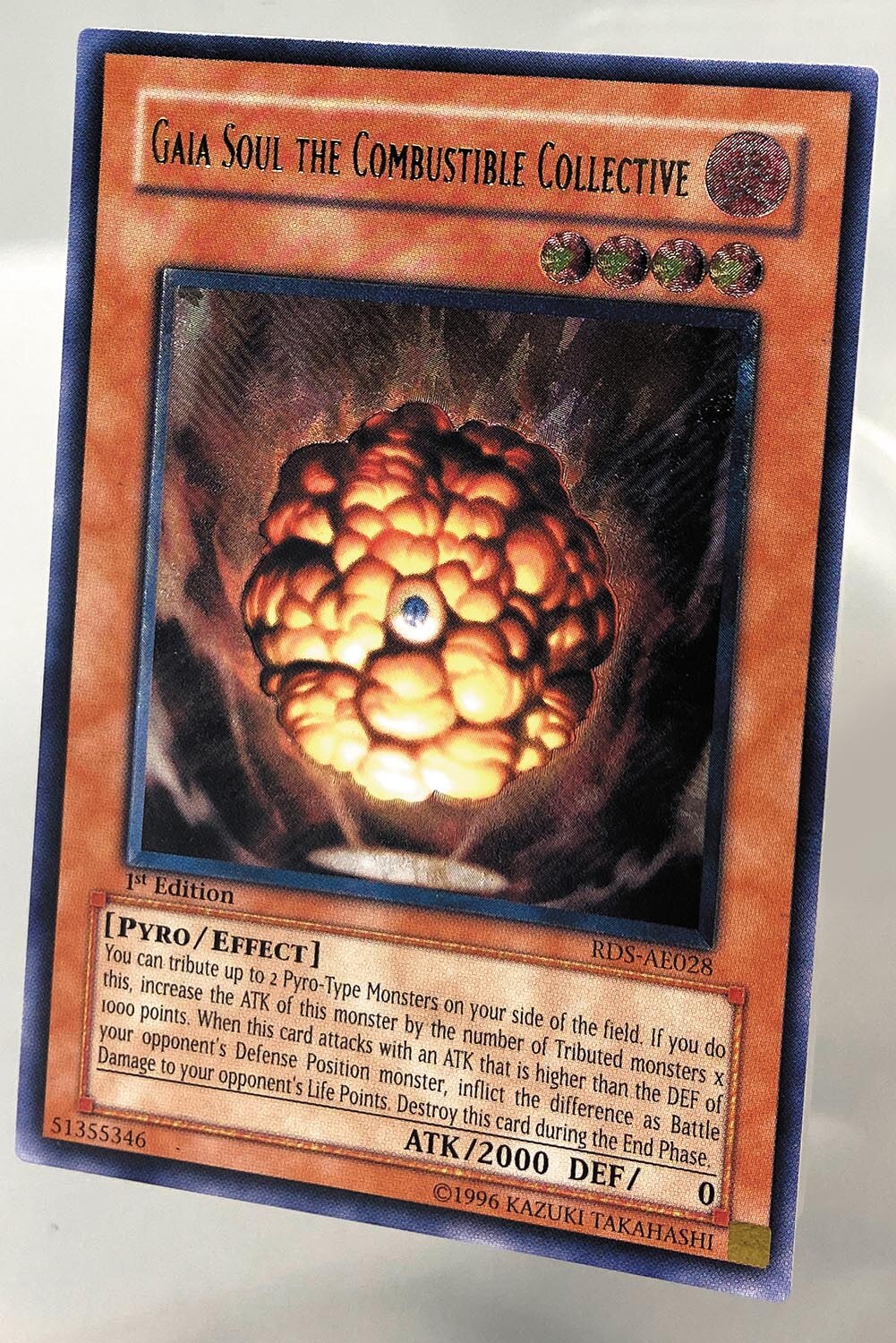 [6273] 遊戯王カード GAIA SOUL THE COMBUSTIBLE COLLECTIVE (アジア版) レリーフ[RDS-AE028]