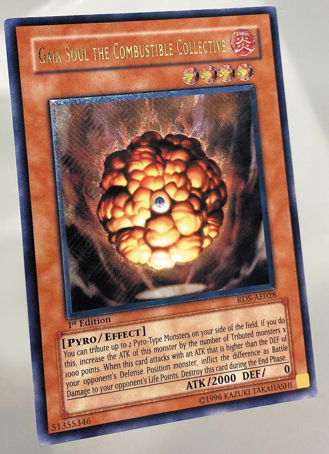 Yu-Gi-Oh! Card GAIA SOUL THE COMBUSTIBLE COLLECTIVE (Asia version) Relief [RDS-AE028]