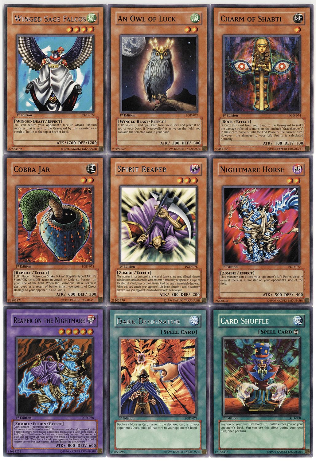 Yu-Gi-Oh! Card PGD Asian Version Complete 108 Type Set