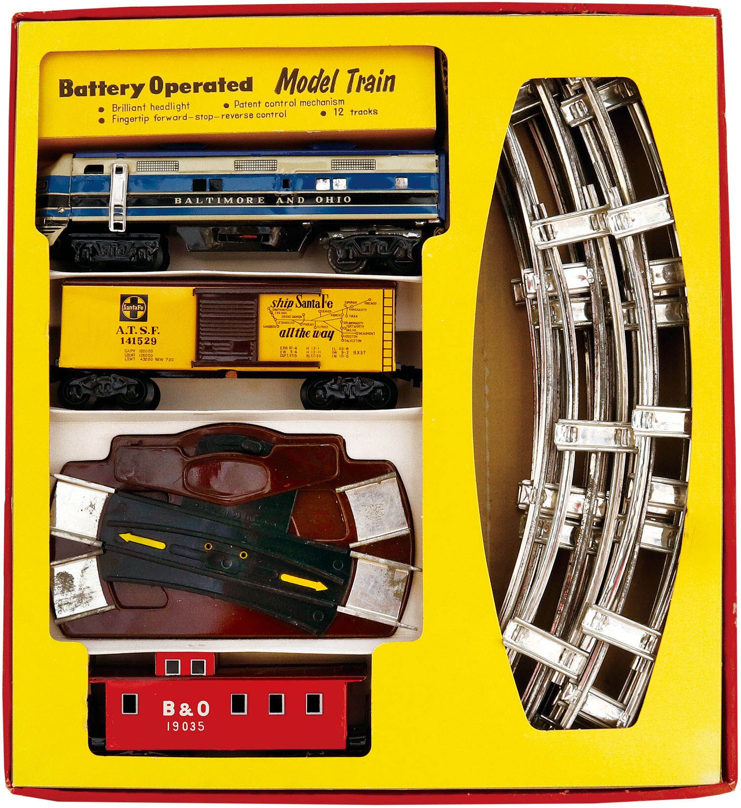 Freight model train set