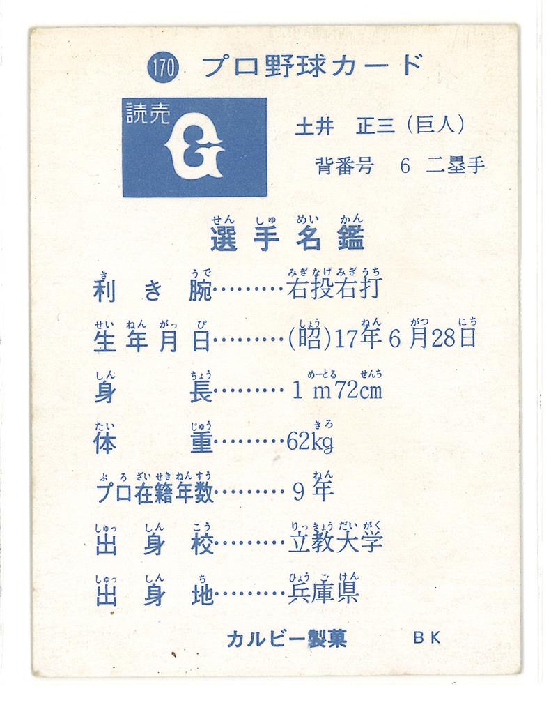 Calbee, Inc. 73 year version Shozo Doi / fourth block / flag 170