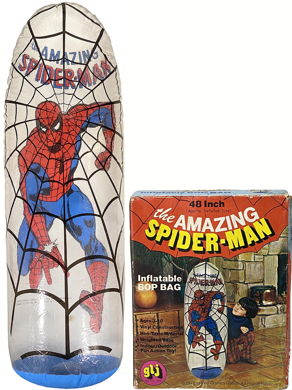 Spider-Man inflatable pop bag