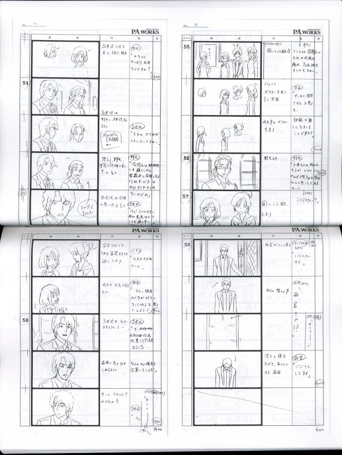Sakura Quest : storyboard