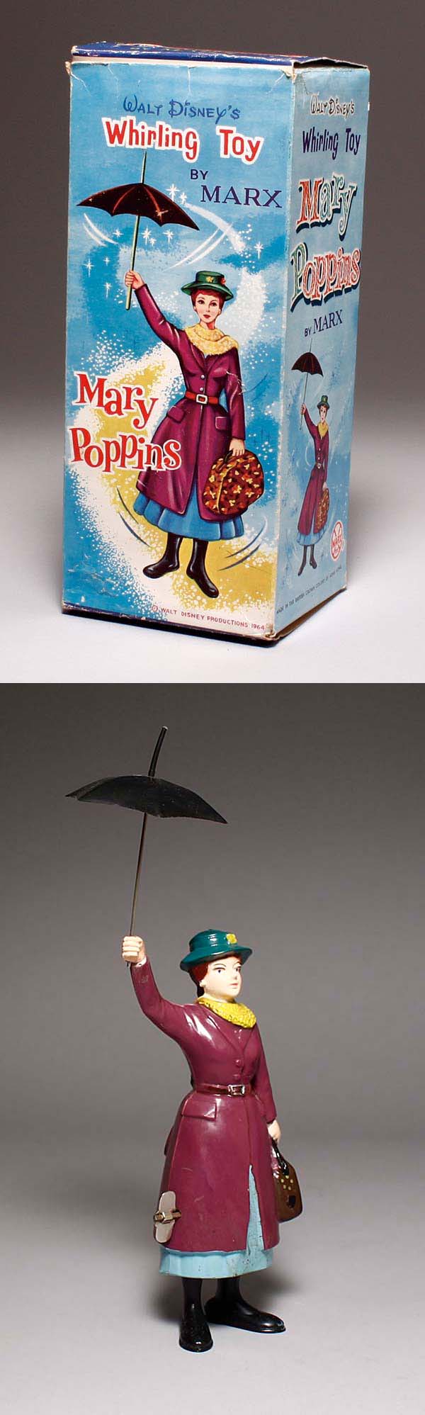 Mary Poppins, whirling toy polystyrene wind-up toy