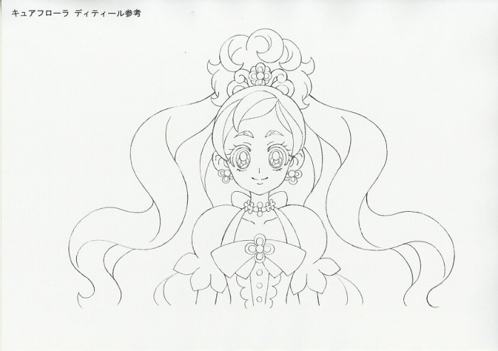 go princess precure coloring pages