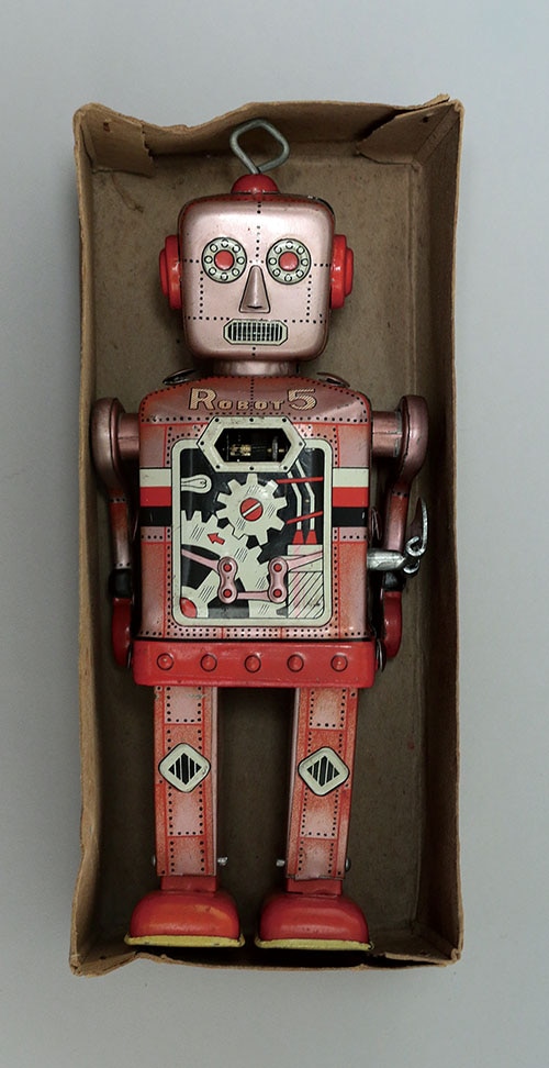 三恵玩具/日本製 SPARKLING ‘MIKE’ THE ROBOT「RoBoT5」バージョン (ピンク)