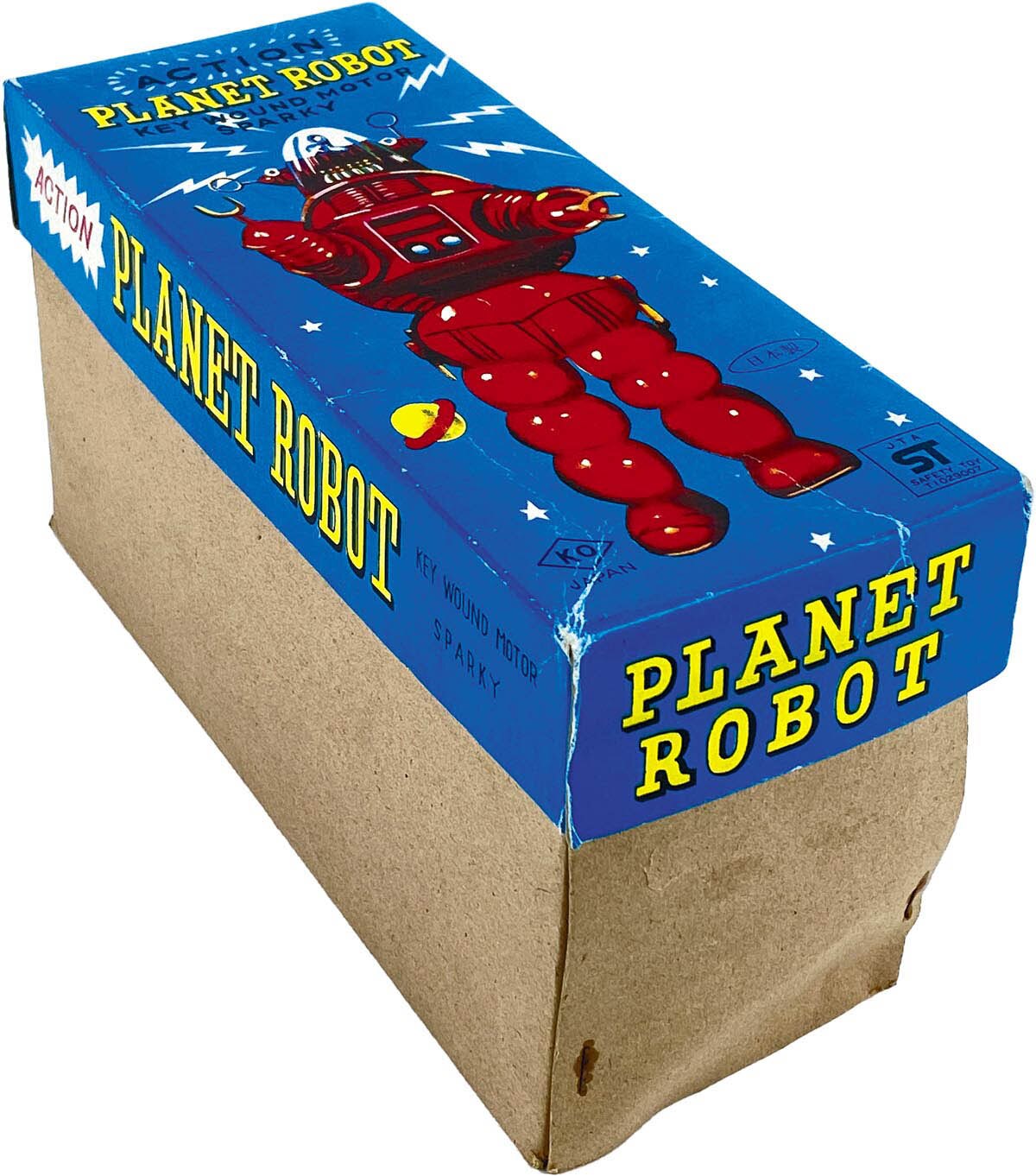 Planet Robot head plastic / neck blue / hand PVC