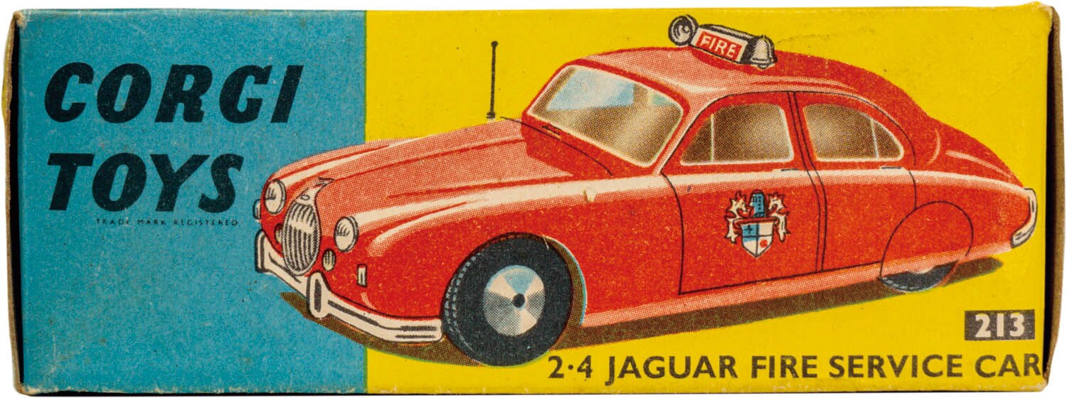 CORGI 213 2.4ジャガー 消防指揮車/赤
