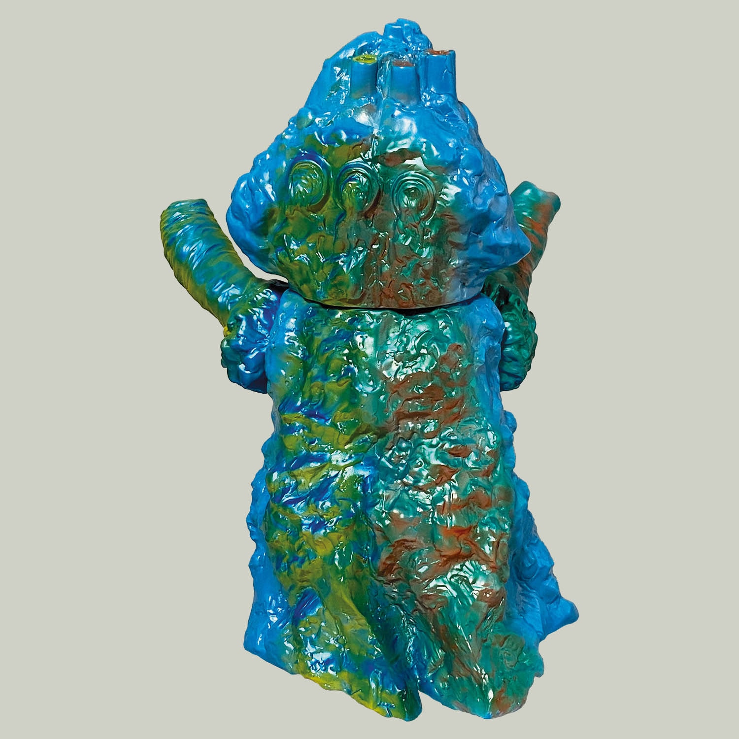 Pollution monster thick light blue molding