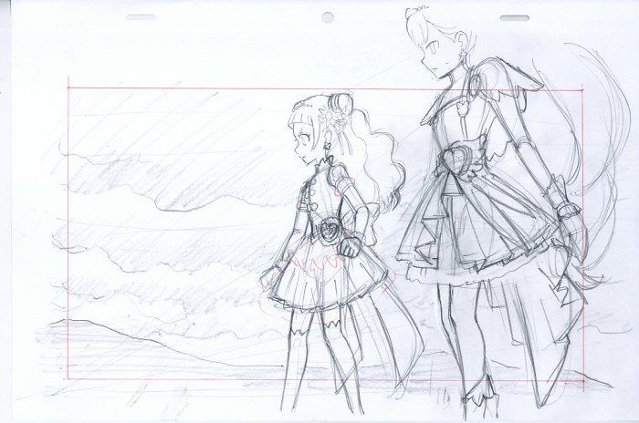 Hugtto! PreCure; rough key animation