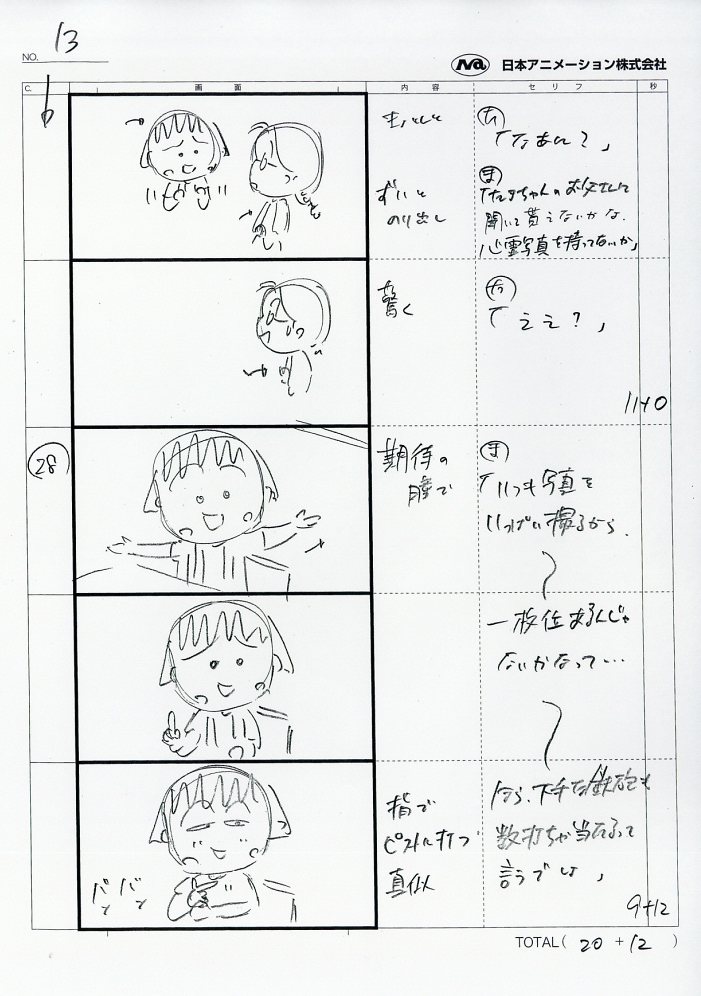 Chibi Maruko-chan; storyboard