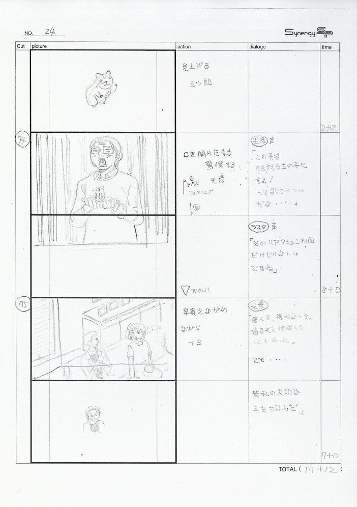Too Cute Crisis; storyboard [Production Materials]