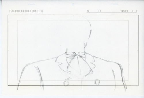 laputa the castle in the sky : rough genga Colonel Muska