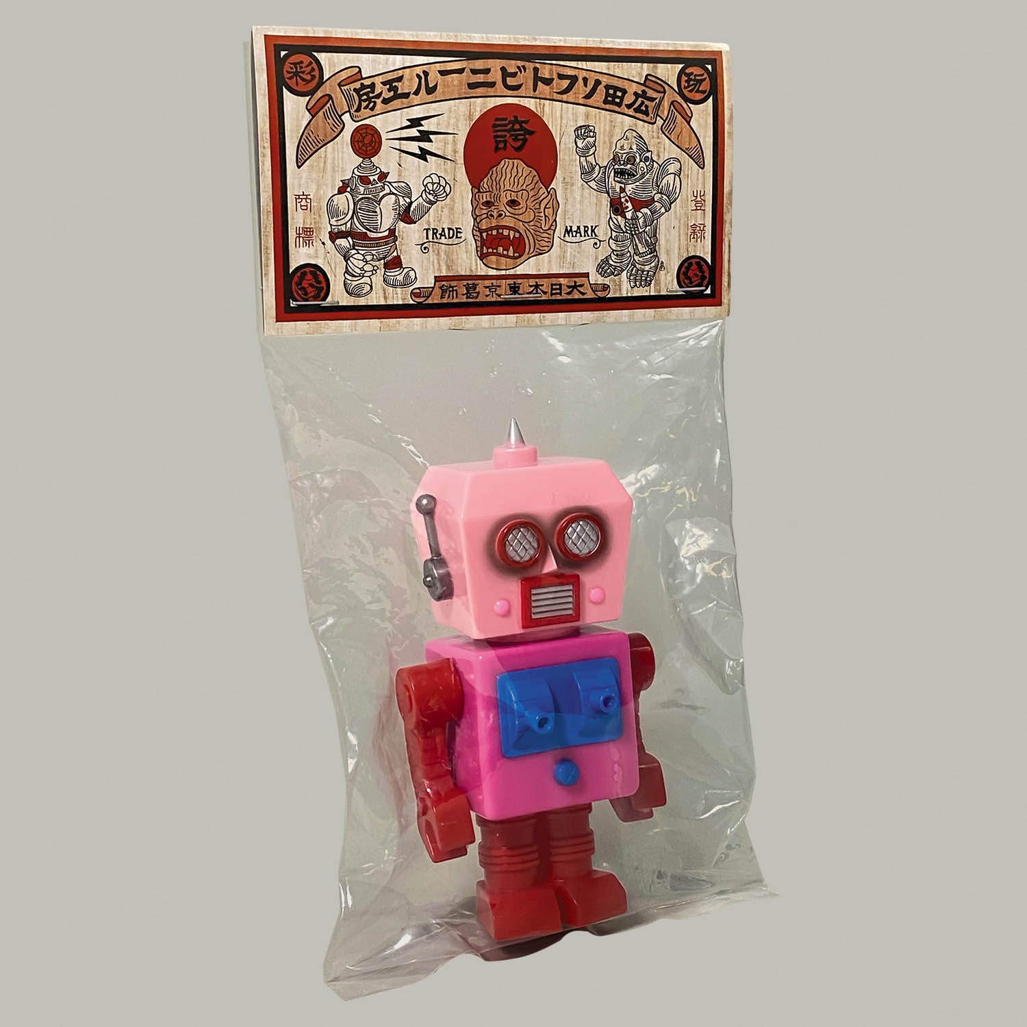 [5130] HxS ロボット 赤×ピンク成型