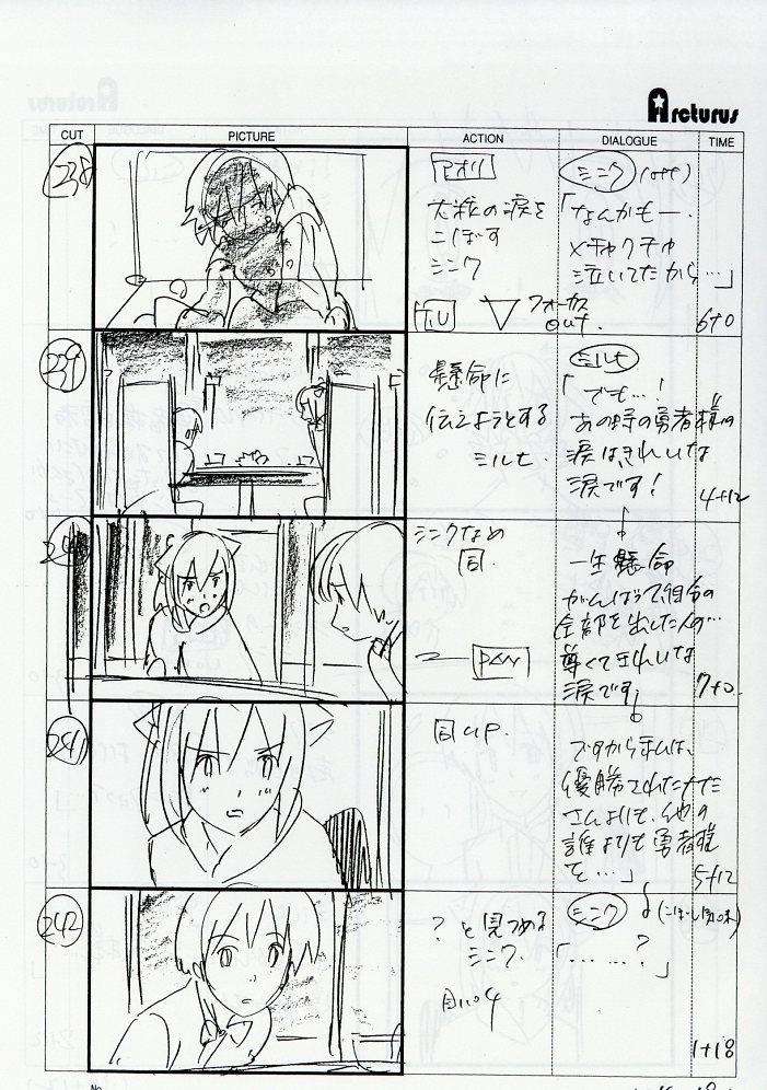 Dog Days; storyboard