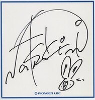 Masashi Kishimoto Hand Signed Reproduction Shikishi "Naruto"