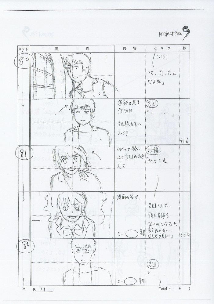 Higehiro; storyboard [Production Materials]