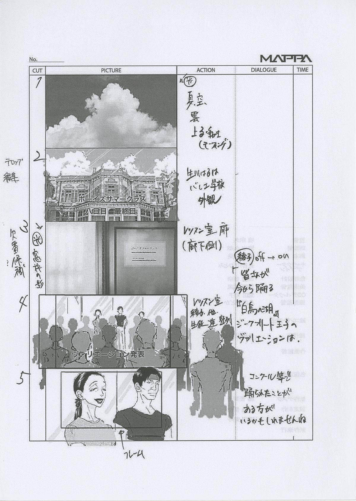Dance Dance Dancer #11 storyboard