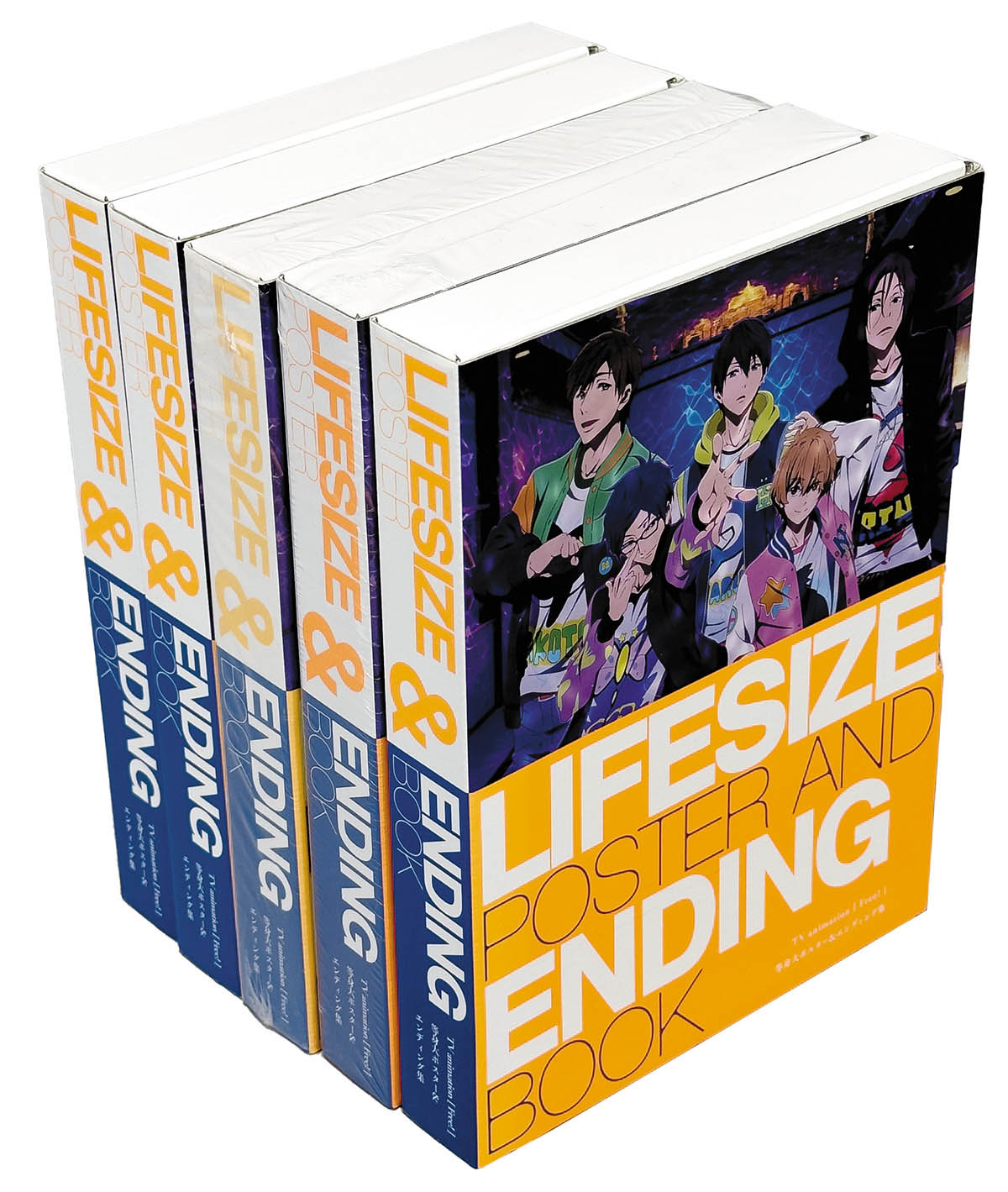 Free! Life-Size Posters & Ending Collection (All 5 Volumes: Rin / Nagisa / Haruka / Rei / Makoto)