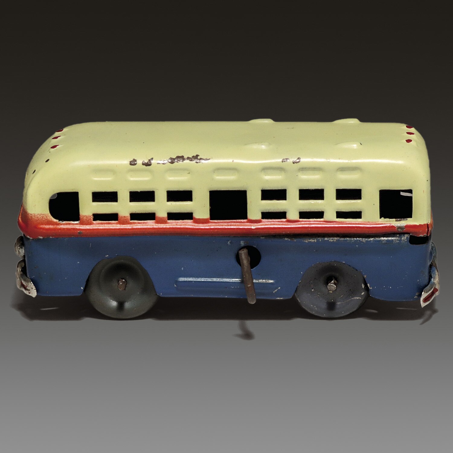 Wind-up toy bus