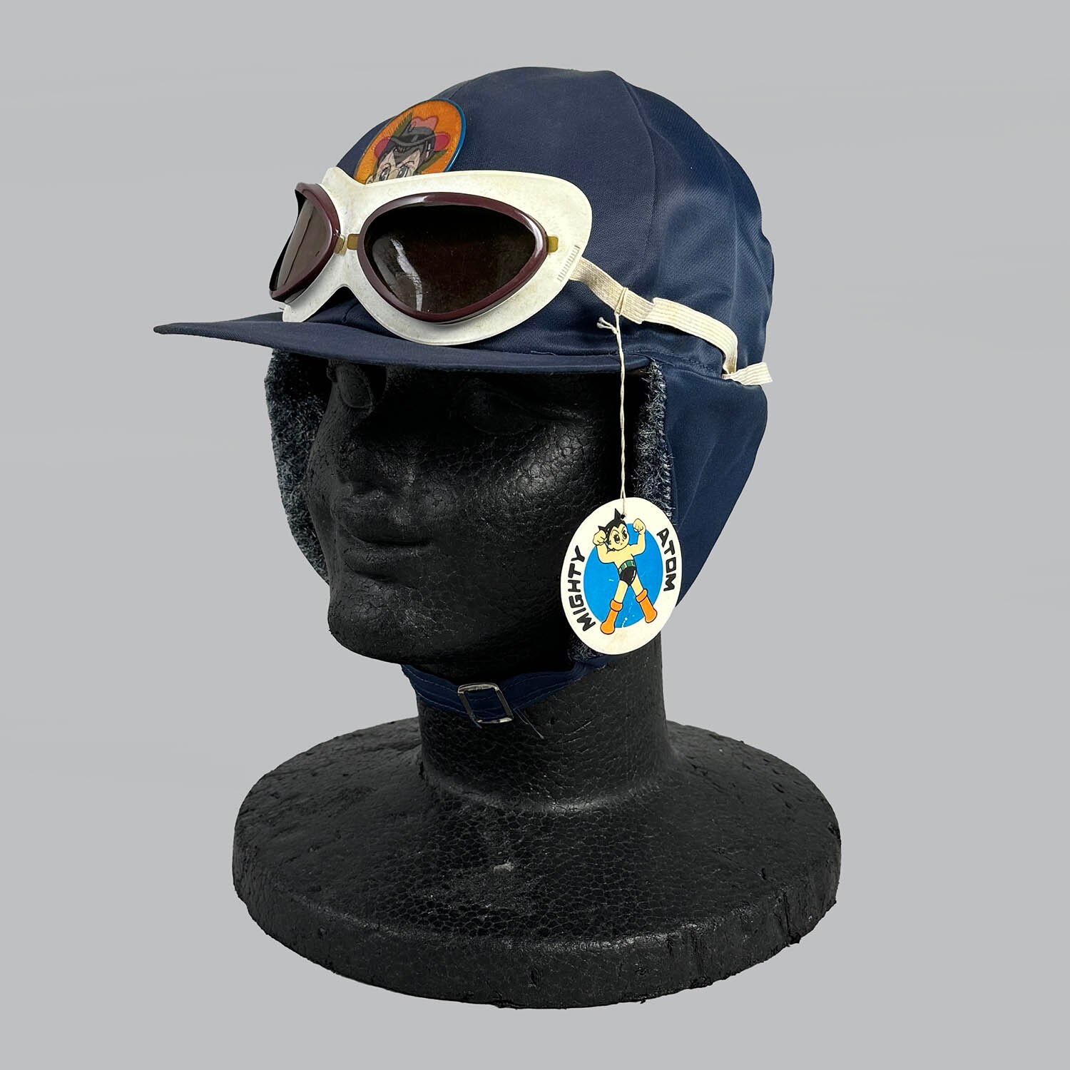 Astro Boy (Tetsuwan Atom) Hat with Earmuffs and Sunglasses (Navy)