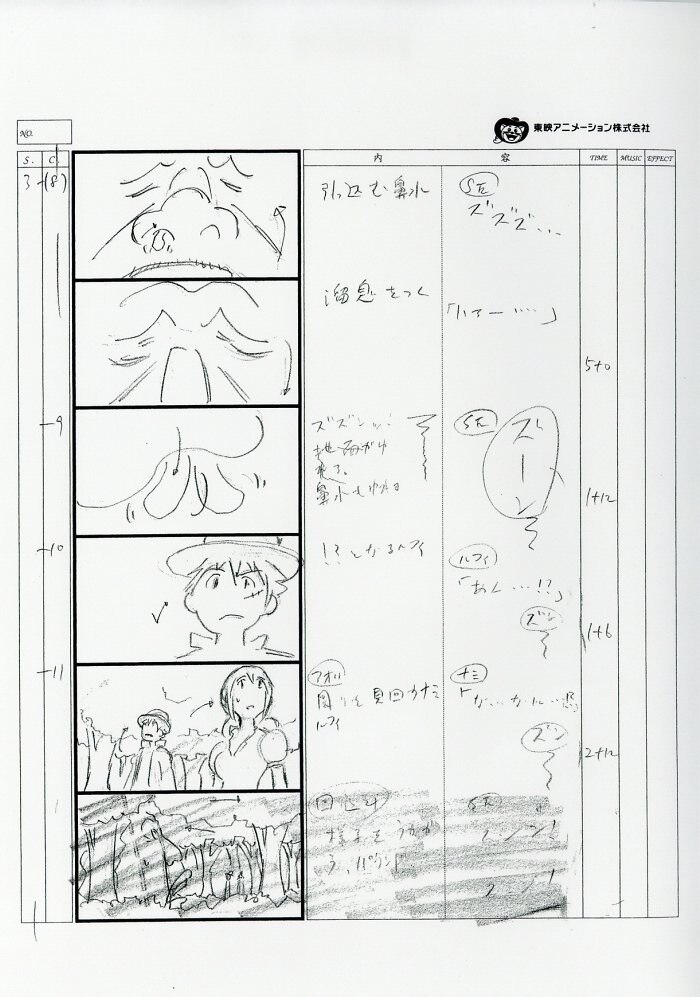 ONE PIECE : storyboard