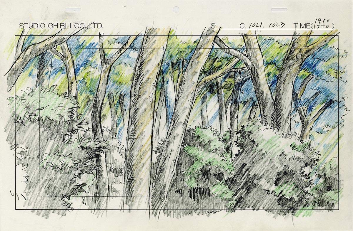 Princess Mononoke Layout Original Plan