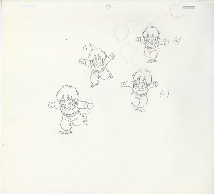 dragon ball z; key animation