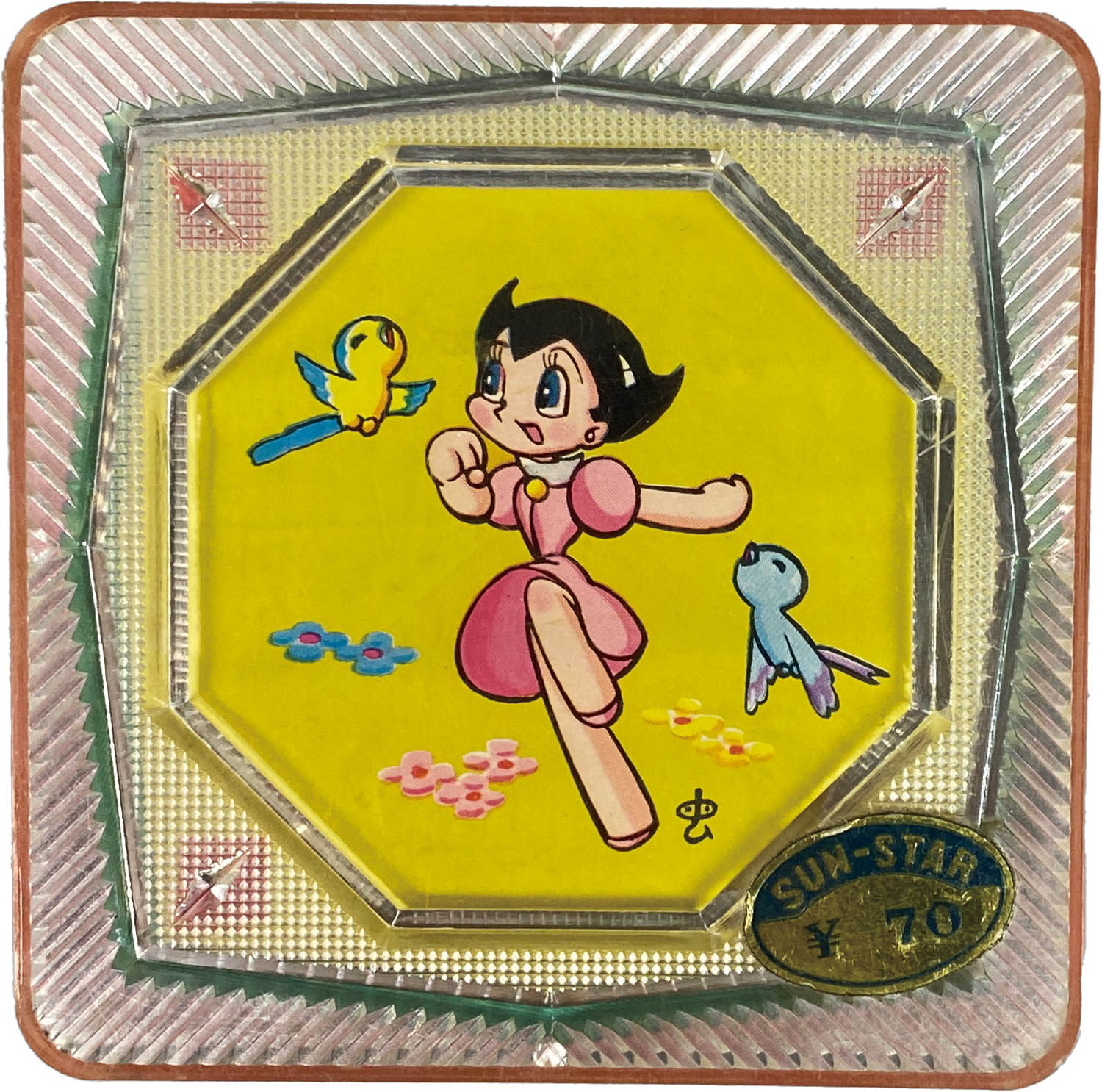 Tetsuwan Atom Accessory Case Uran-chan (Zoran / Astro Girl) Clear Pink
