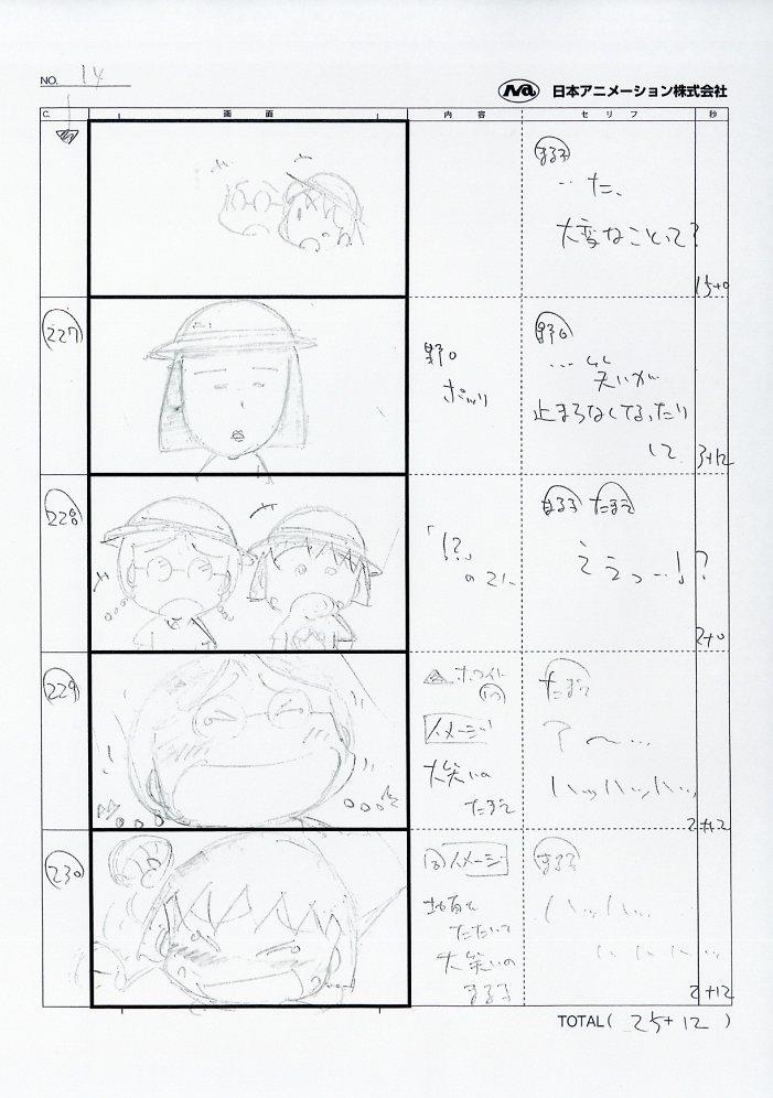 Chibi Maruko-chan; storyboard
