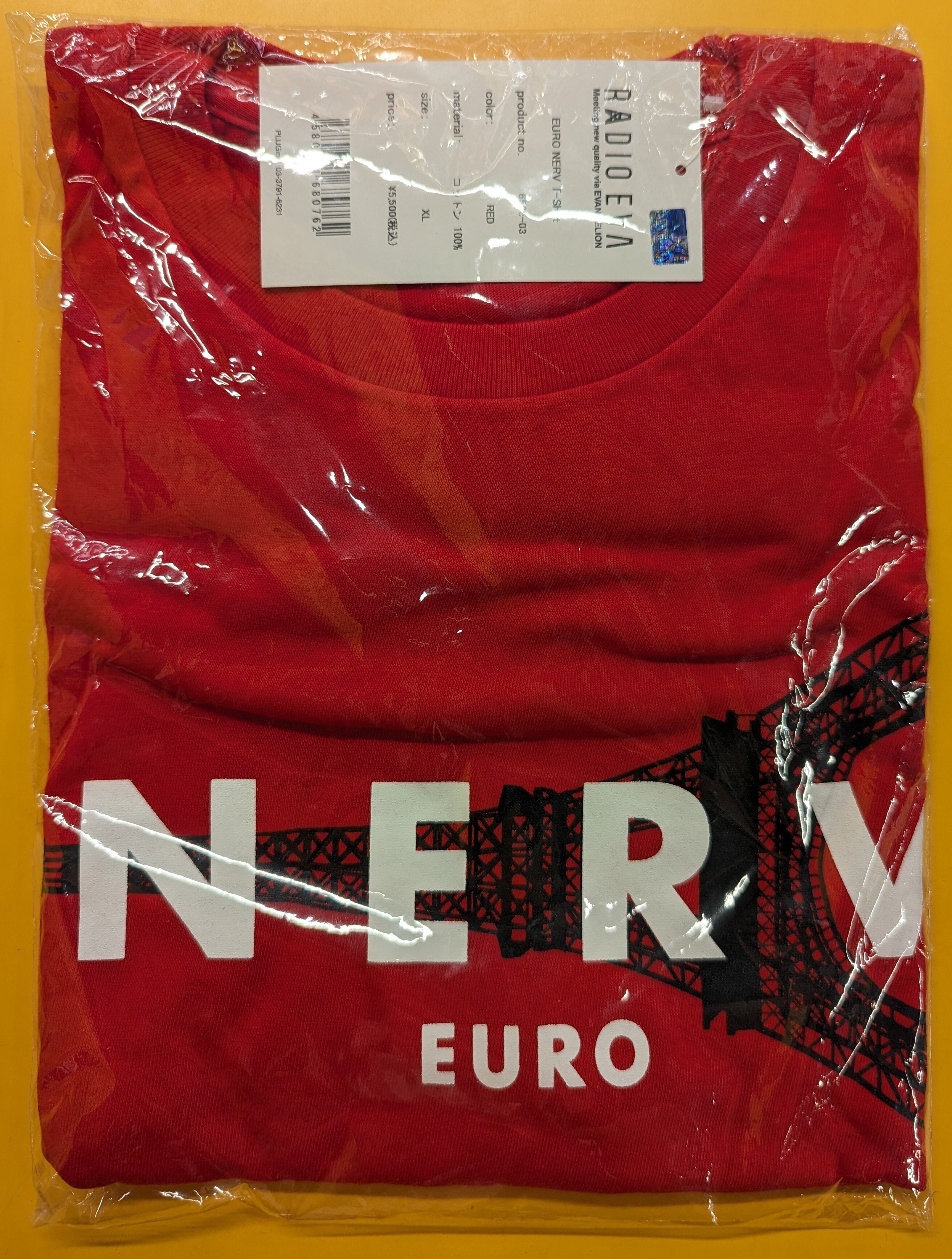 RADIOEVA Tシャツ EURO NERV(赤) XL | まんだらけ Mandarake