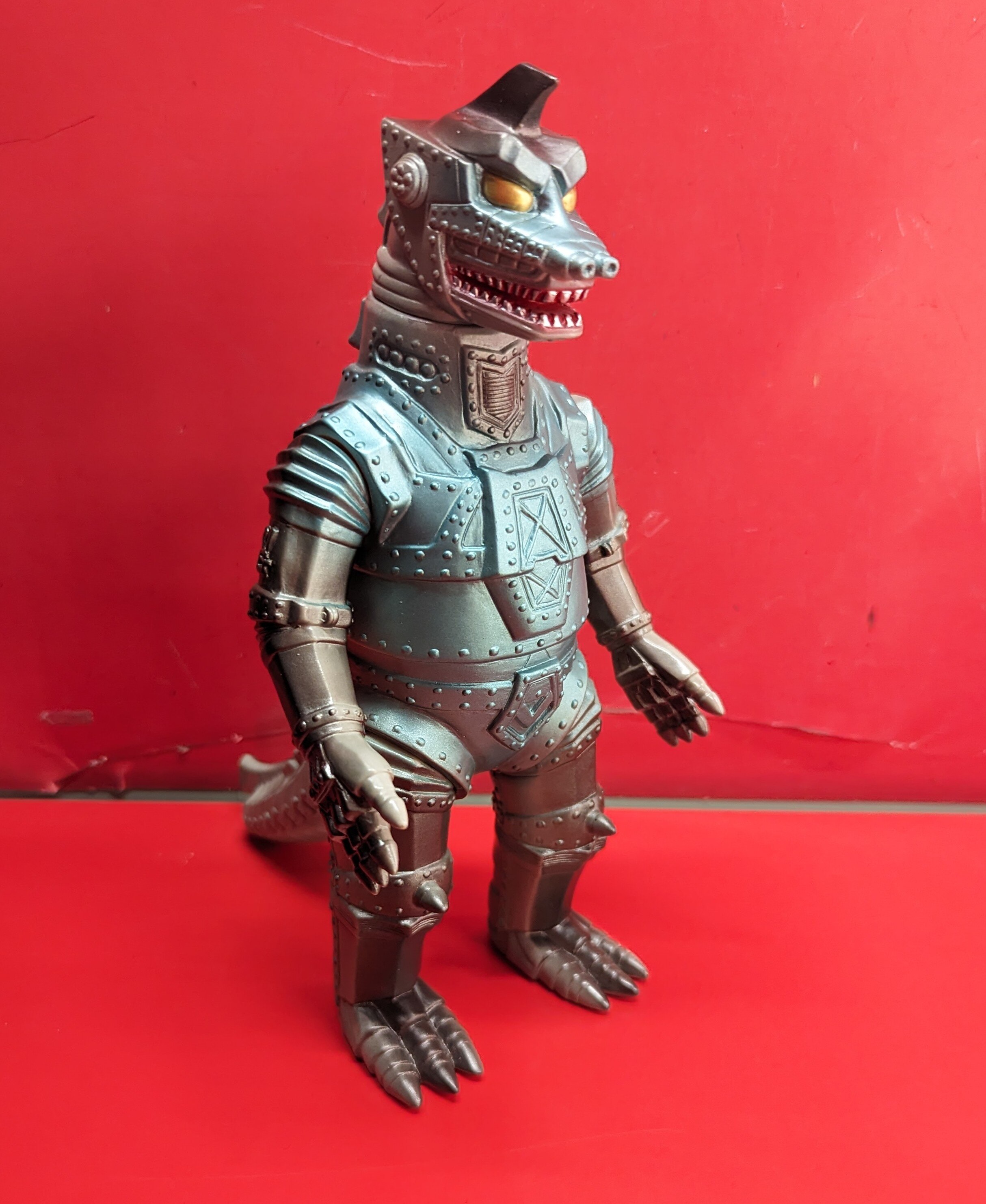M1号 世紀の大怪獣ブルマァクの怪獣シリーズ メカゴジラ 肌色成型/グレー包み/メタ緑 | まんだらけ Mandarake