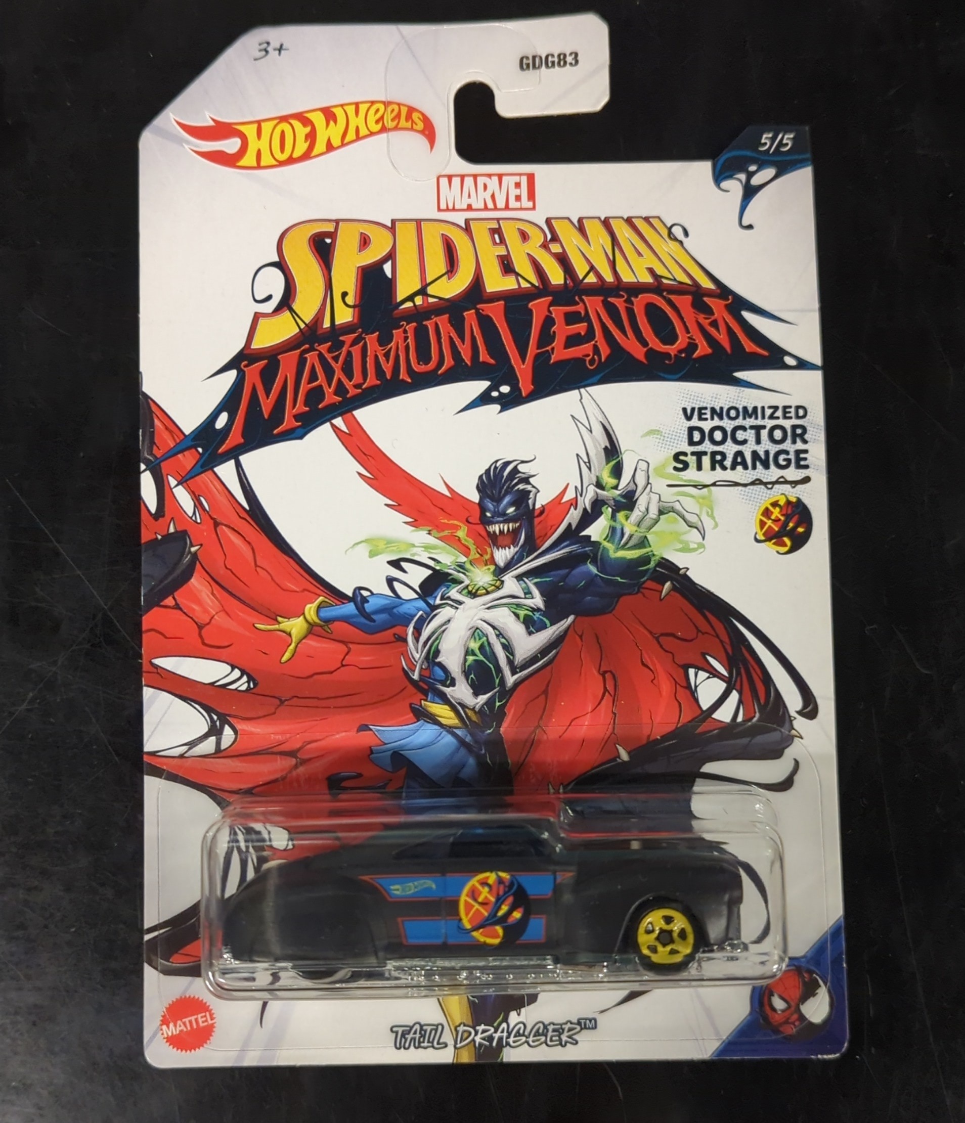HOT WHEELS MARVEL SPIDER-MAN MAXIMUM VENOM 5/5 TAIL DRAGGER GDG83 | まんだらけ Mandarake